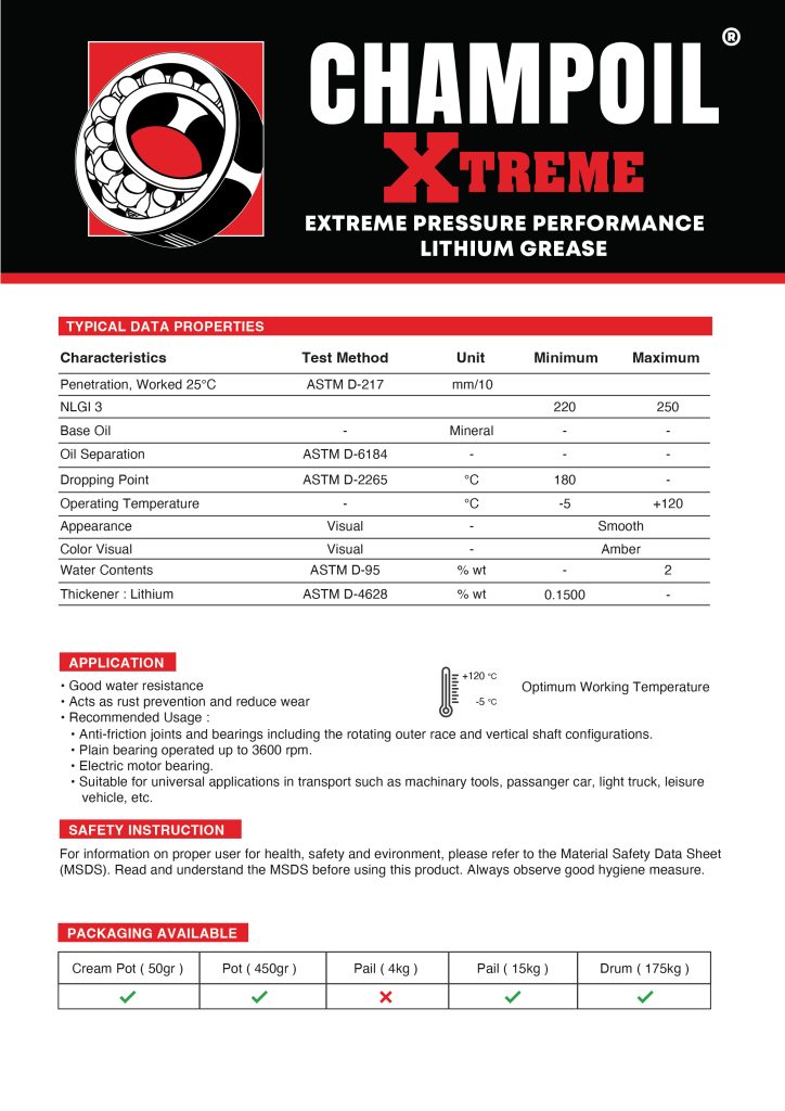 CHAMPOIL Grease/Gemuk Xtreme - Champoil